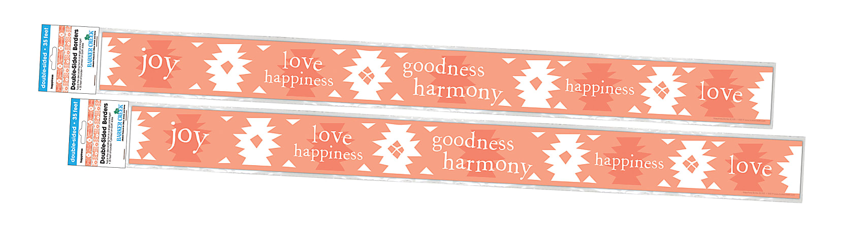 Barker Creek Double Sided Border 3 x 35 Happiness Pack Of 24 Strips ...