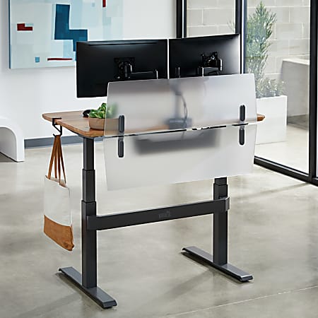 Vari Acrylic Modesty Panel 48 Frosted White - Office Depot