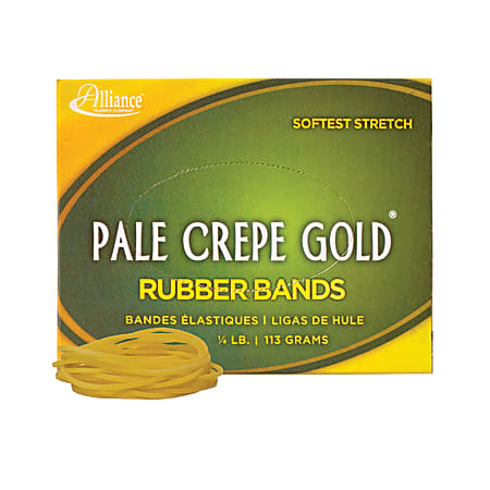 Alliance Rubber Pale Crepe Gold Rubber Bands In 14 Lb Box 16 2 12 x 116 ...