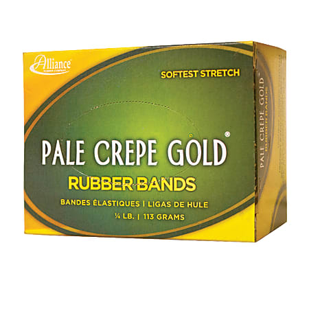 Alliance Rubber Pale Crepe Gold Rubber Bands In 14 Lb Box 16 2 12 x 116 ...