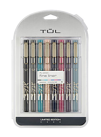 TUL Fine Liner Felt Tip Pens Limited Edition Ultra Fine 0.4 mm Assorted ...