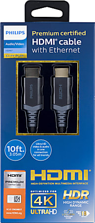 Philips Elite Plus Premium Certified Braided HDMI Cable With Ethernet ...