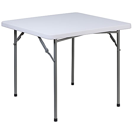Flash Furniture Square Plastic Folding Table 29 H x 33 34 W x 33 34 D ...