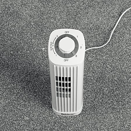 Optimus 3 Speed Portable Ultra Slim Desktop Oscillating Tower Fan 14 In ...