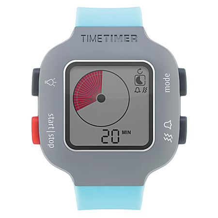 Time Timer Watch Plus Small Sky Blue - Office Depot