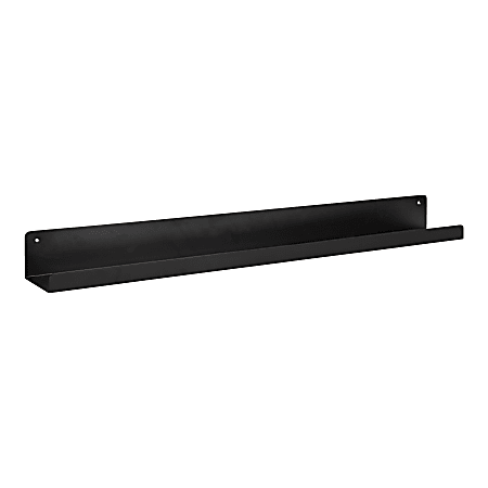 Kate and Laurel Mezzo Modern Metal Ledge Wall Shelf, 3"H x 36"W x 4-1/4 ...
