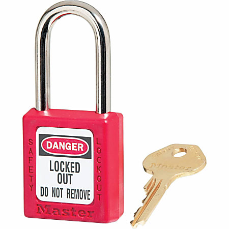 Master Lock Red Safety Padlock - Office Depot