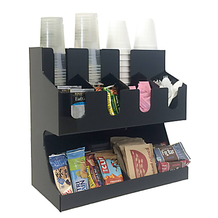 Mind Reader Fancy Acrylic Jumbo Condiment Organizer 15 H x 16 W x 9 D ...
