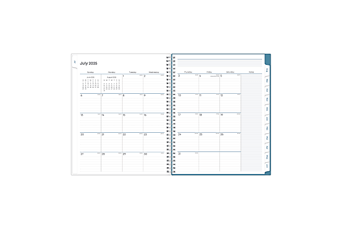 2025 2026 Blue Sky WeeklyMonthly Teacher Lesson Planning Calendar 8 12 ...