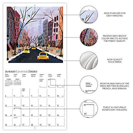 2026 Graphique Art And Design Monthly Wall Calendar 7 x 7 Joyful ...