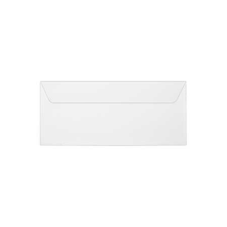 LUX 10 Envelopes Full Face Window Peel Press Closure Bright White Pack ...