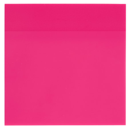 Office Depot Brand Translucent Sticky Notes 3 x 3 Pink Pad of 50 Notes ...