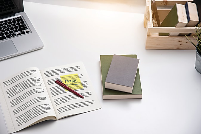 Office Depot Brand Translucent Sticky Notes 3 x 3 Yellow Pad Of 50 ...