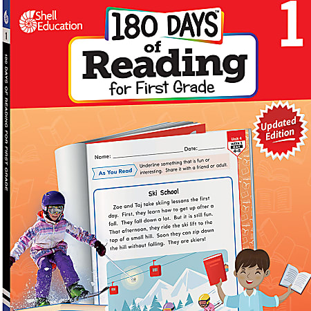 Shell Education 180 Days Of Reading 2nd Edition Grade 1 - Office Depot