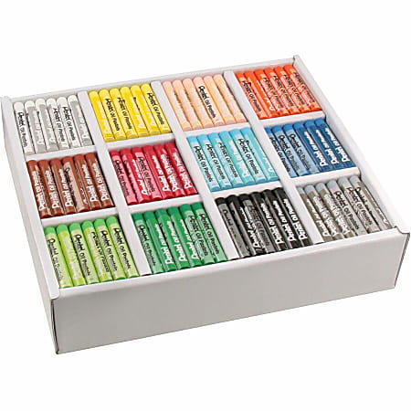 Pentel Oil Pastel Set With Carrying Case Assorted PHN12CP - Office Depot
