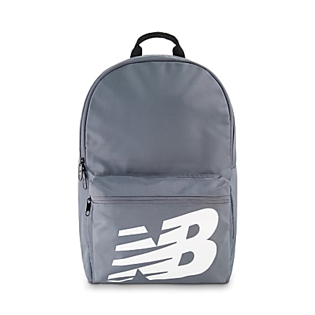 New Balance Logo Round Backpack Gray - ODP Business Solutions