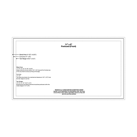 Custom Full-Color Postcards, Printed 1 Side, 14pt, White Matte, 6" x 11 ...