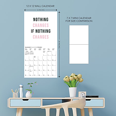 2026 Graphique Inspirational Monthly Wall Calendar Girl Boss 12 x 12 ...