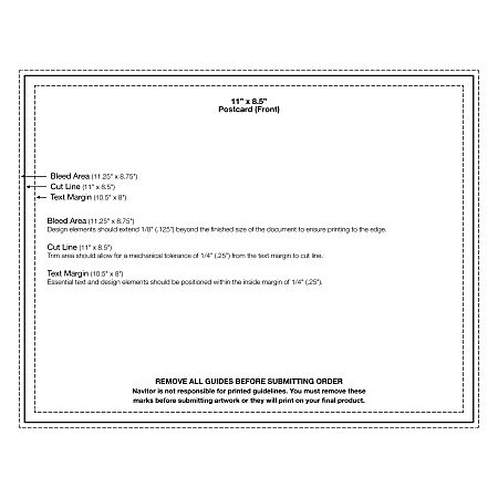 Custom Printed Full Color 8 12 x 11 Letter Size Full Page Size ...