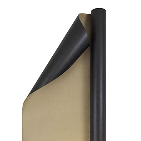JAM Paper Wrapping Paper Kraft 25 Sq Ft Black - Office Depot