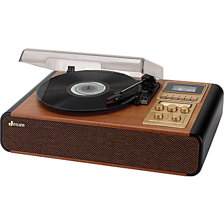 JENSEN 3 Speed Stereo Turntable with Cassette PlayerRecorder and AMFM ...