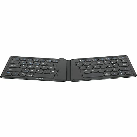 Targus Ergonomic Foldable Bluetooth Antimicrobial Keyboard Compact Size ...