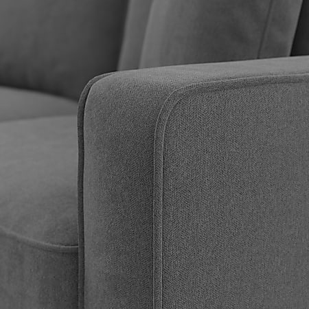 Bush Furniture Stockton 85 W Sofa Charcoal Gray Herringbone Standard ...