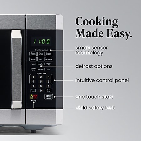 Farberware Professional 1.6 Cu Ft 1100 Watt Microwave With Smart Sensor ...