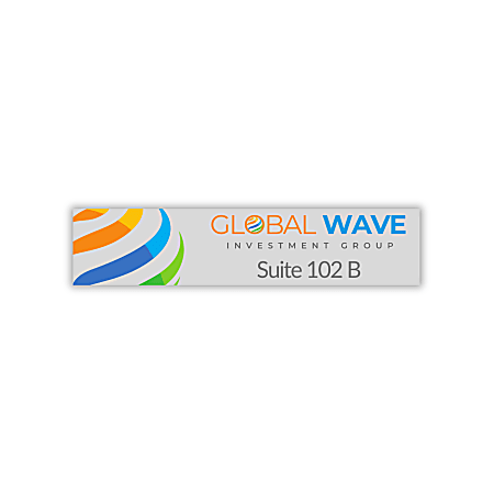 Custom Full Color Wall Sign 2 x 10 - Office Depot