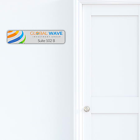 Custom Full Color Wall Sign 2 x 10 - Office Depot