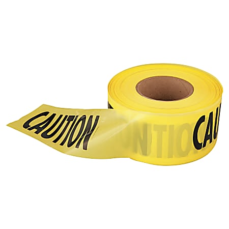 Empire Economy Caution Barricade Tape 3 x 1000 ft YellowBlack - Office Depot