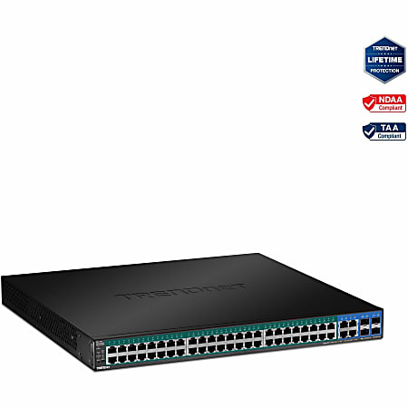 TRENDnet 52 Port Web Smart PoE Switch - Office Depot