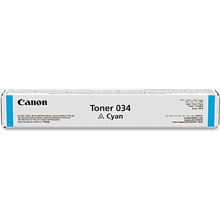 Canon 034 Cyan Toner Cartridge 9453B001 - Office Depot