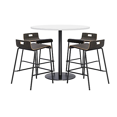 KFI Studios Proof High Bistro Table Set EspressoBlackWhite - Office Depot