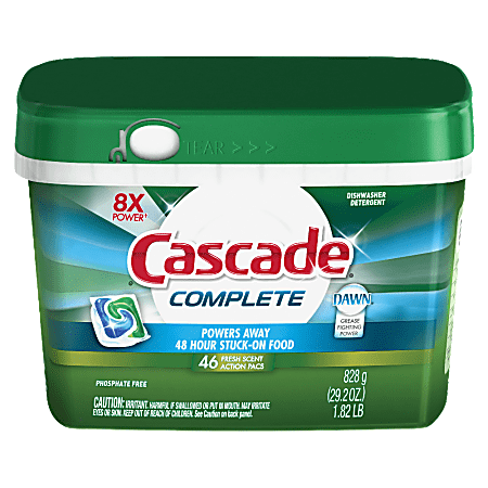 Cascade Complete Dishwashing ActionPacs With Dawn Power Fresh Scent ...