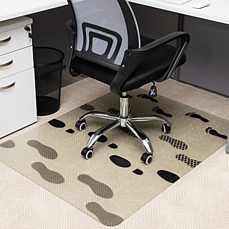 Mind Reader Polycarbonate Office Chair Mat For Carpet 47 12 x 35 14 ...