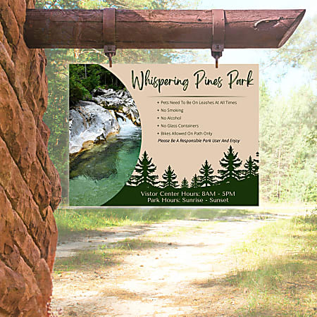 Custom Full Color 2 Sided Outdoor Aluminum Composite Sign 24 32 Durable ...