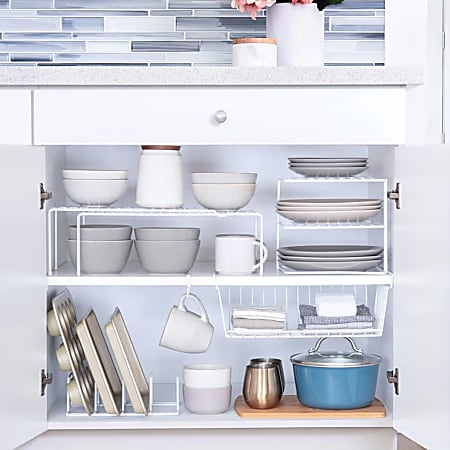 Better Houseware Small Undershelf Basket 9 12 x 16 White - Office Depot