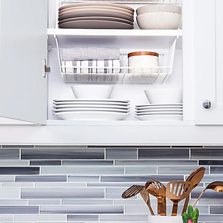 Better Houseware Small Undershelf Basket 9 12 x 16 White - Office Depot