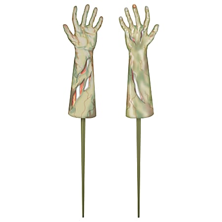 Amscan Halloween Zombie Hand Stake, 24"H x 5"W x 4"D, Multicolor