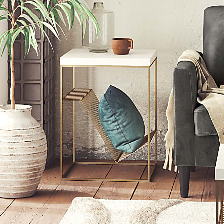 Ameriwood Home Mr. Kate Neely Side Table 24 H x 17 34 W x 17 34 D ...