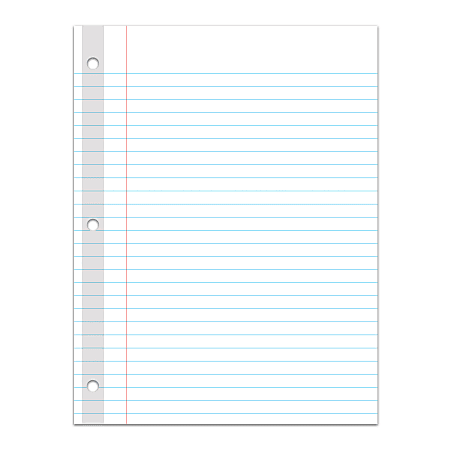 C Line Reinforced Filler Paper 8 x 10 12 Wide Rule 100 Sheets Per Ream ...