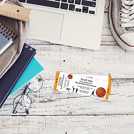 Custom Full Color Perforated Tickets EventRaffle 2 Side Pack Of 50 ...