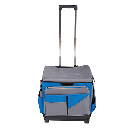 ECR4KIDS Universal Plastic Rolling Cart Organizer Bag With Telescoping ...