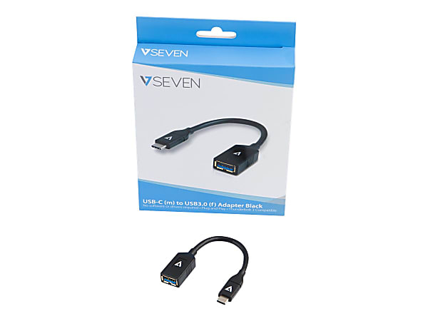 V7 USB adapter USB Type A F to 24 pin USB C M Thunderbolt 3 USB 2.0 USB ...