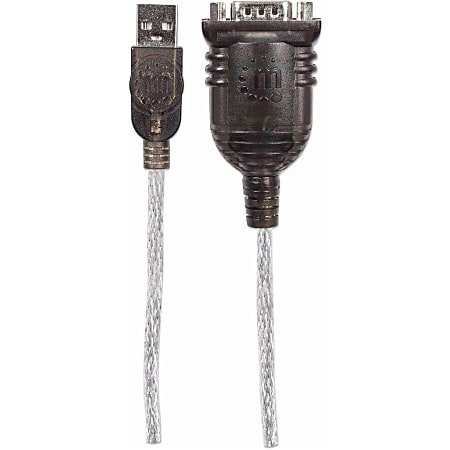 Manhattan USB To 1 Serial Device Converter 0.125 Black - Office Depot
