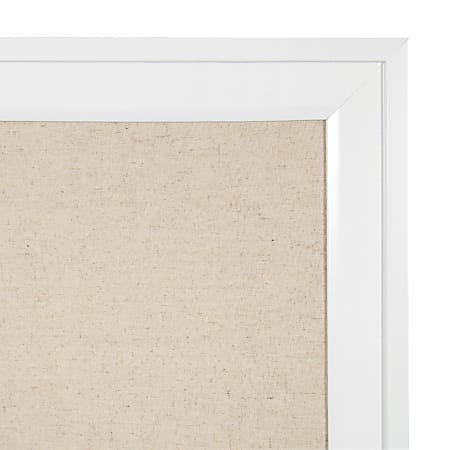DesignOvations Bosc Non Magnetic Framed Linen Fabric Pinboard 27 12 x ...