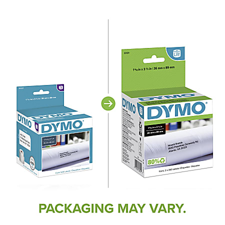 DYMO White Thermal Address Labels DYM30321 1 410 x 3 12 Box Of 520 ...