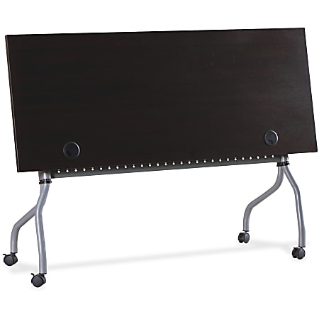 Lorell Flip Top Training Table 60 W EspressoSilver - Office Depot