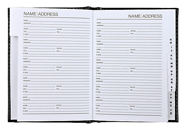 Office Depot® Brand Vinyl Small Pocket Telephone/Address Book, 3" x 4
